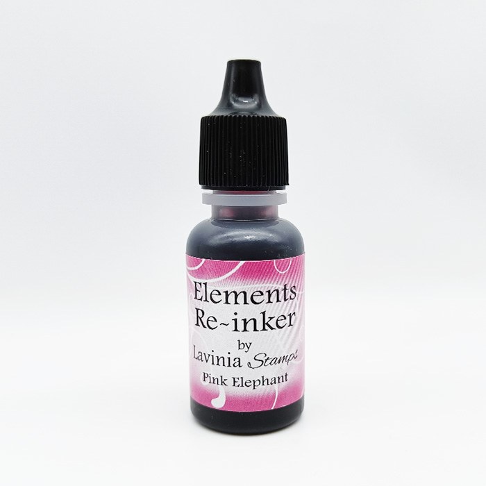Elements Premium Dye ink – Pink Elephant Re-Inker - Snazzi Scrappin'
